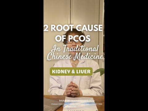 2 Root Cause Of PCOS in traditional Chinese medicine Kidney & Liver #shorts