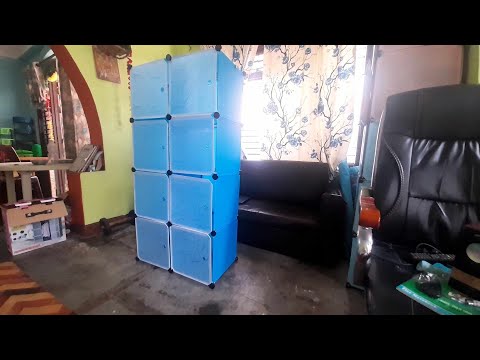 How to Assemble 8 Cubes Cabinet || DIY Plastic Cube Organizer || 8 Door Wardrobe Installation || KGT