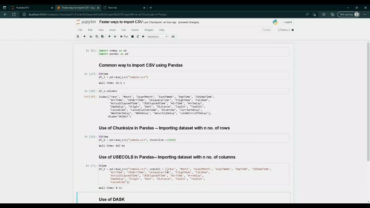 Faster Ways to Import CSV File in Python