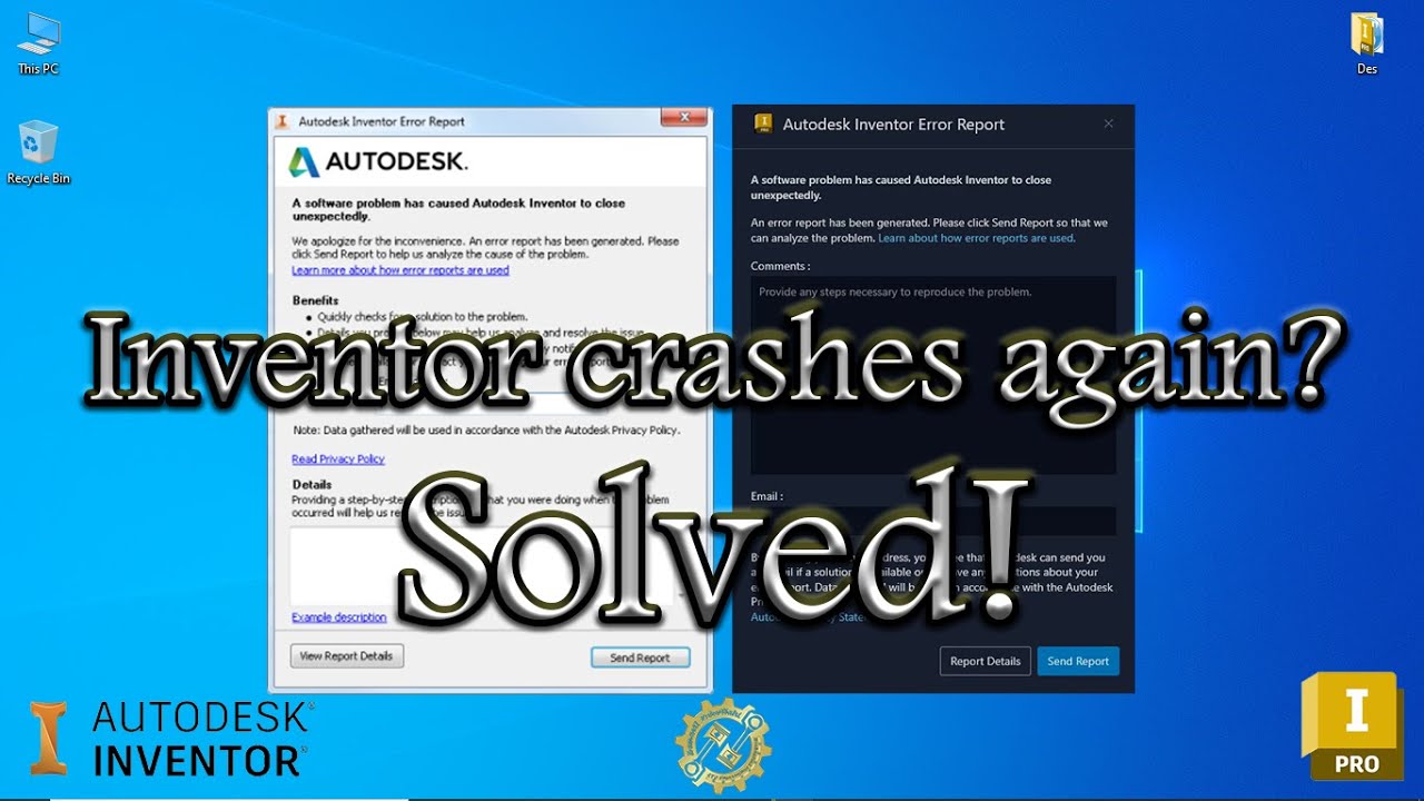 Solved | My Autodesk Inventor keeps crashing, how to fix?