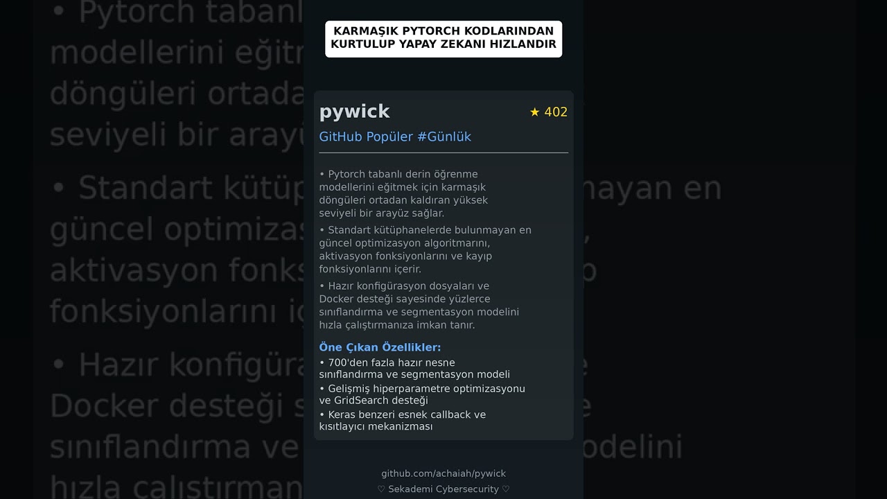 GitHub Trend Depoları: achaiah/pywick 🇹🇷