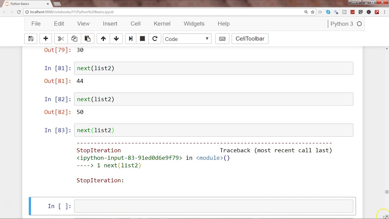 Python 3 Programming Tutorial | Python iterable and iterator objects with iter and next function