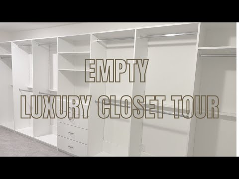 MY MINI DREAM CLOSET! | EMPTY LUXURY CUSTOM CLOSET TOUR & DETAILS ft Closets By Design