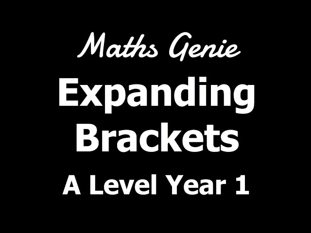 Expand Maths Genie