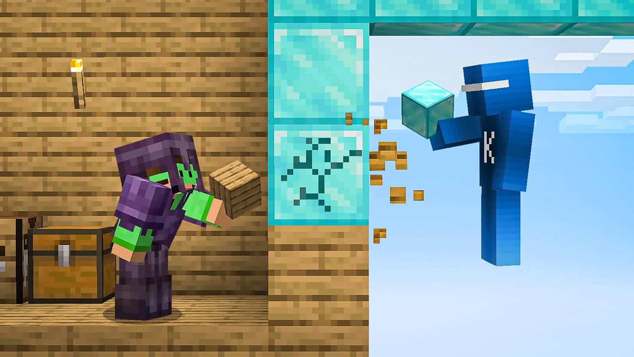Pro Builder vs Creative Noob (100 Hour Battle)