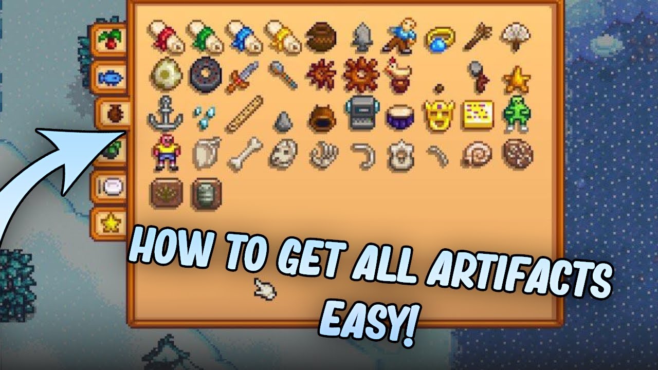 Stardew Valley How To Get all Artifacts/all Locations