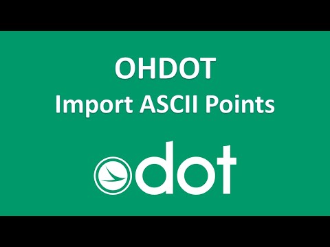 OHDOT Import ASCII Points