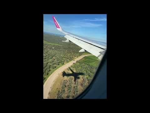 Landing at Bari International Airport, Italy