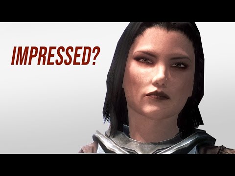 ESO Trys to impress Lydia with magic tricks in Skyrim!