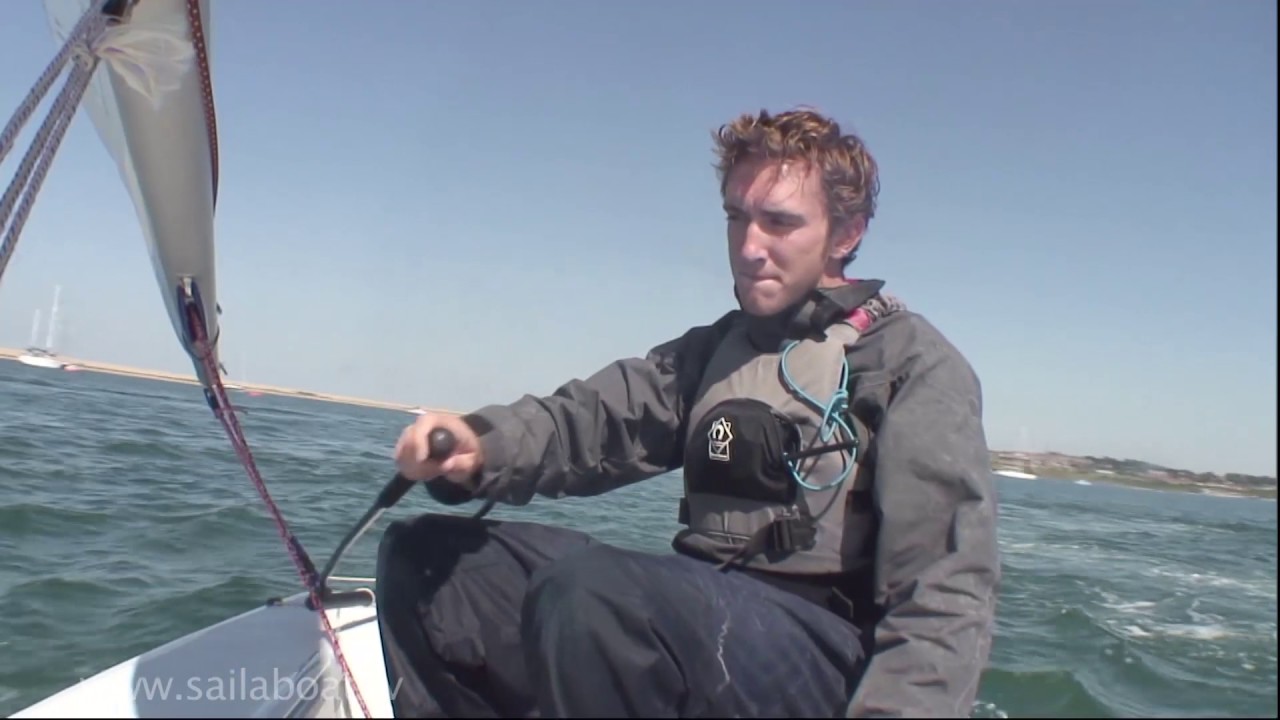 How to Sail - How to tack (turn around) a one person sailboat
