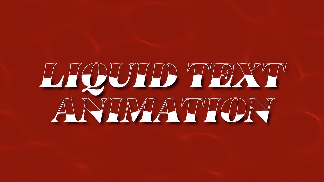 Liquid Text Animation in Apple Motion Tutorial for Beginners