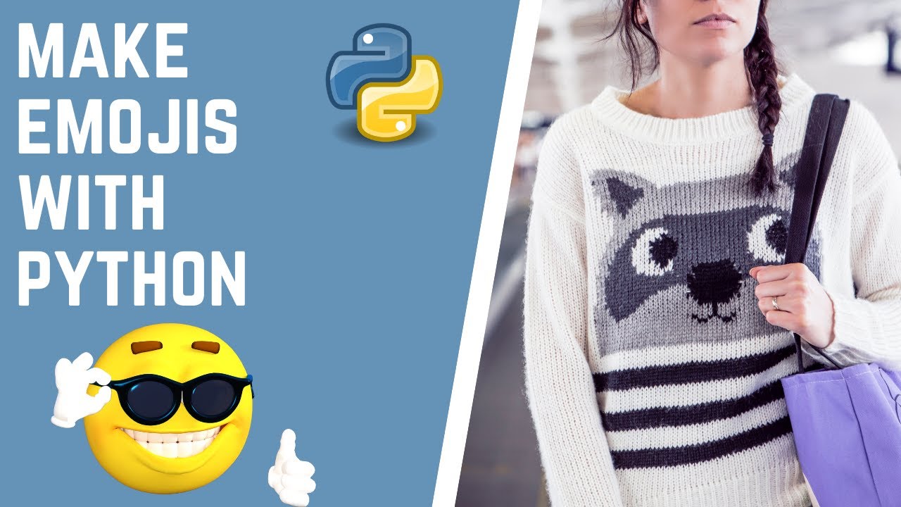 Make Emojis with Python Programming || 1 line of code  || 100% Working code