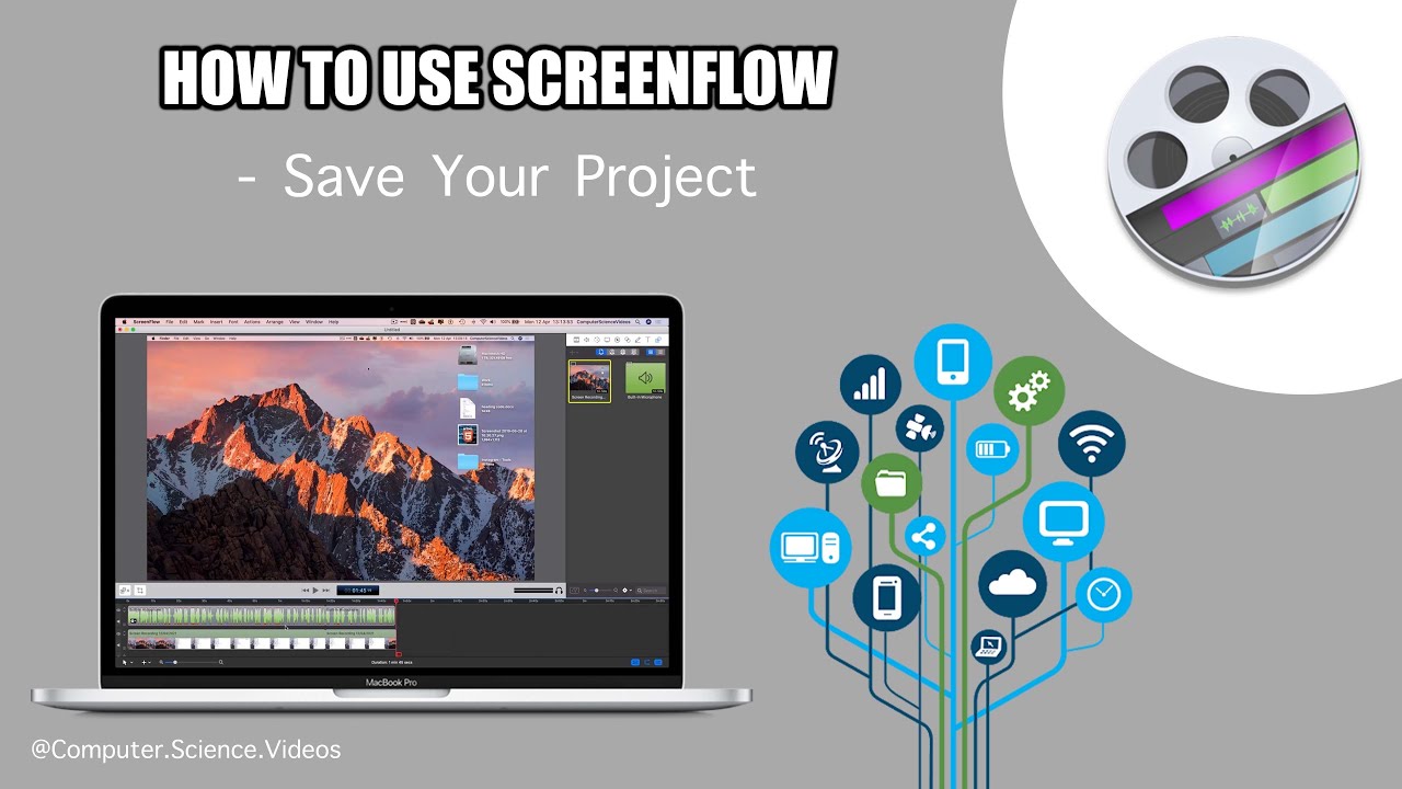 How to SAVE Your ScreenFlow Project On a Mac - Basic Tutorial | New