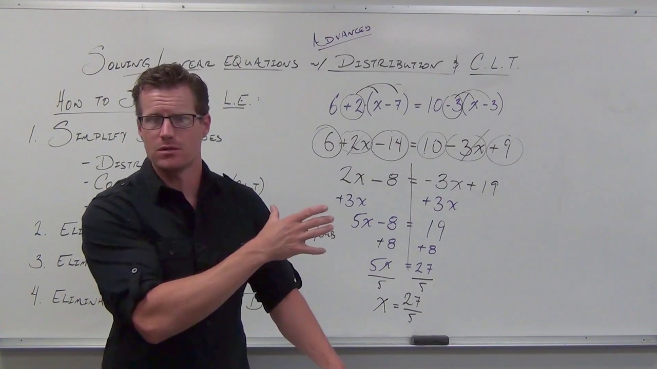 Solving Linear Equations with Advanced Distribution (TTP Video 7)