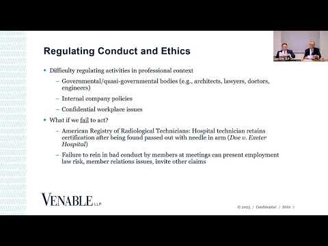 Enforcing Association Codes of Ethics Effectively While Minimizing Legal Risks