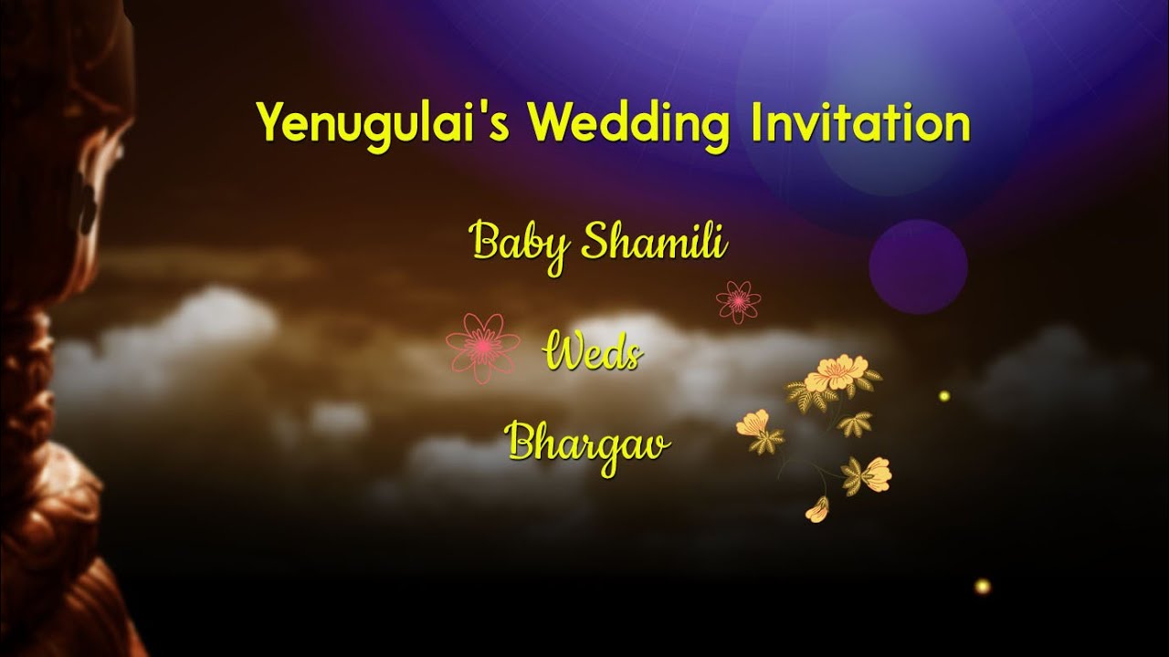 || Baby Shamili Weds Bhargav || Yenugulai’s Wedding Invitatio ||