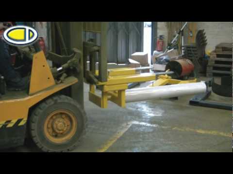 Fork Mounted Boom With Roller Bearings - www.forklift-attachments.co.uk