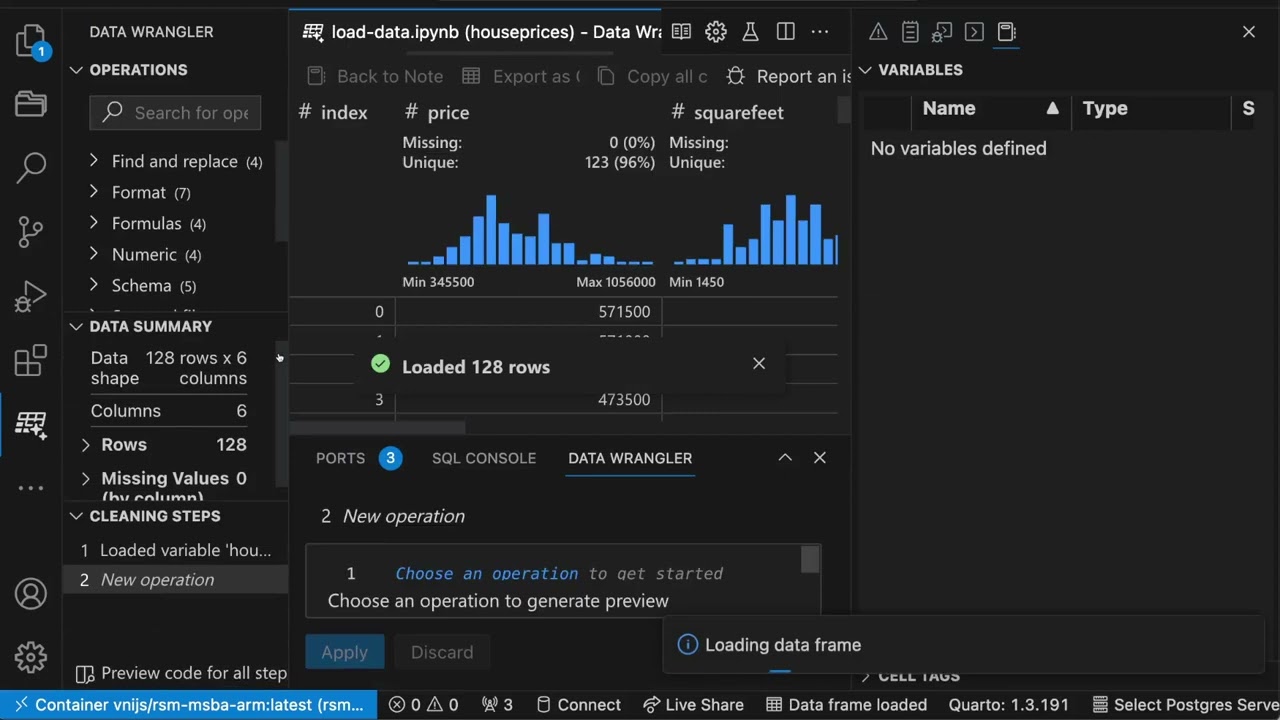 Variable view in VS-Code