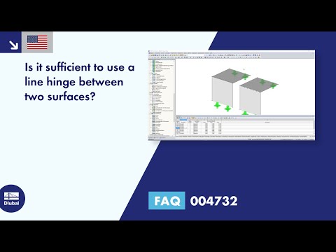 FAQ 004732 | Is it sufficient to use a line hinge between two surfaces?