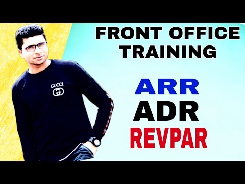 What Is ARR, ADR, REVPAR in hotel | Front Office Training Videos | Front Office | Front Office