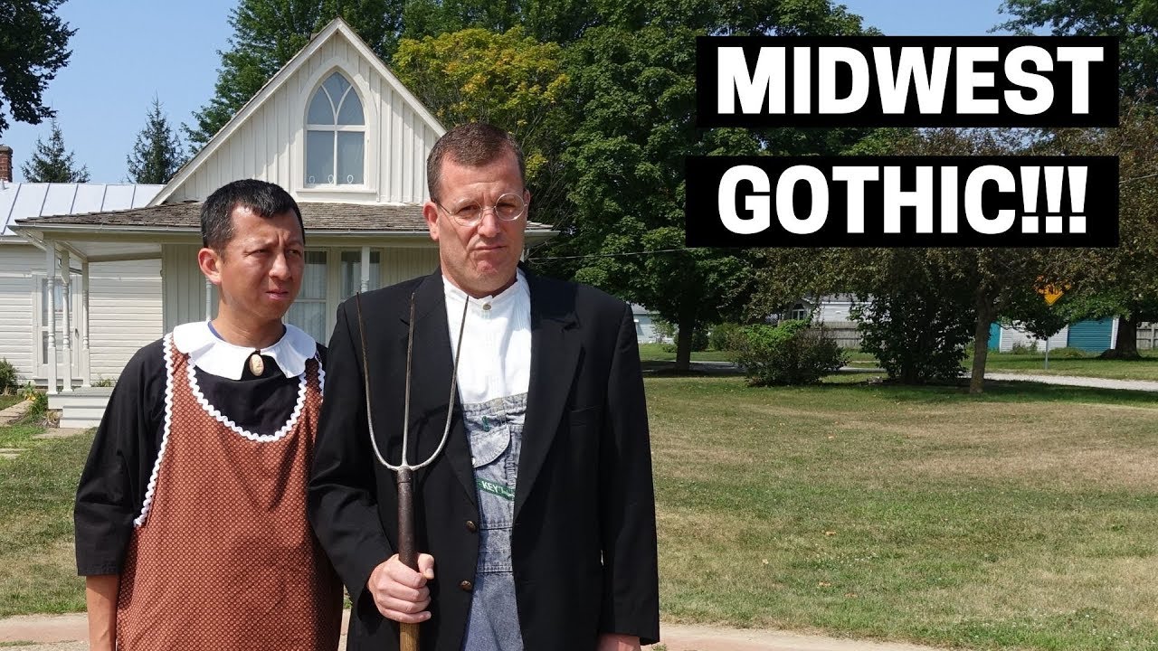 AMERICAN GOTHIC HOUSE | Grand Wood in Eldon Iowa | James T Kirk Birthplace Riverside