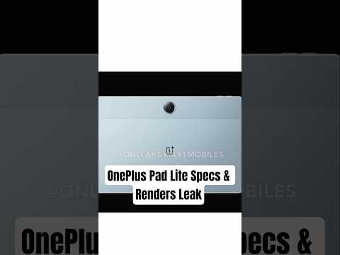 OnePlus Pad Lite Specs & Renders Leak – Affordable Premium Tablet Revealed! #oneplus