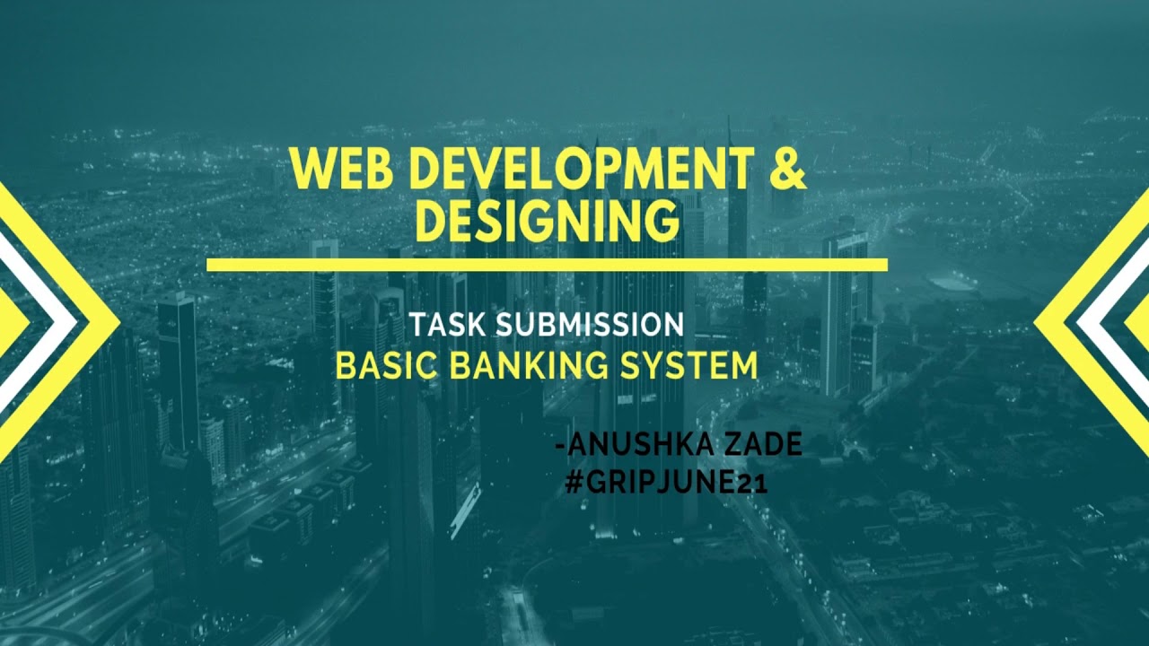 Basic Banking system #gripjune21   Sparks foundation (Web development and designing )