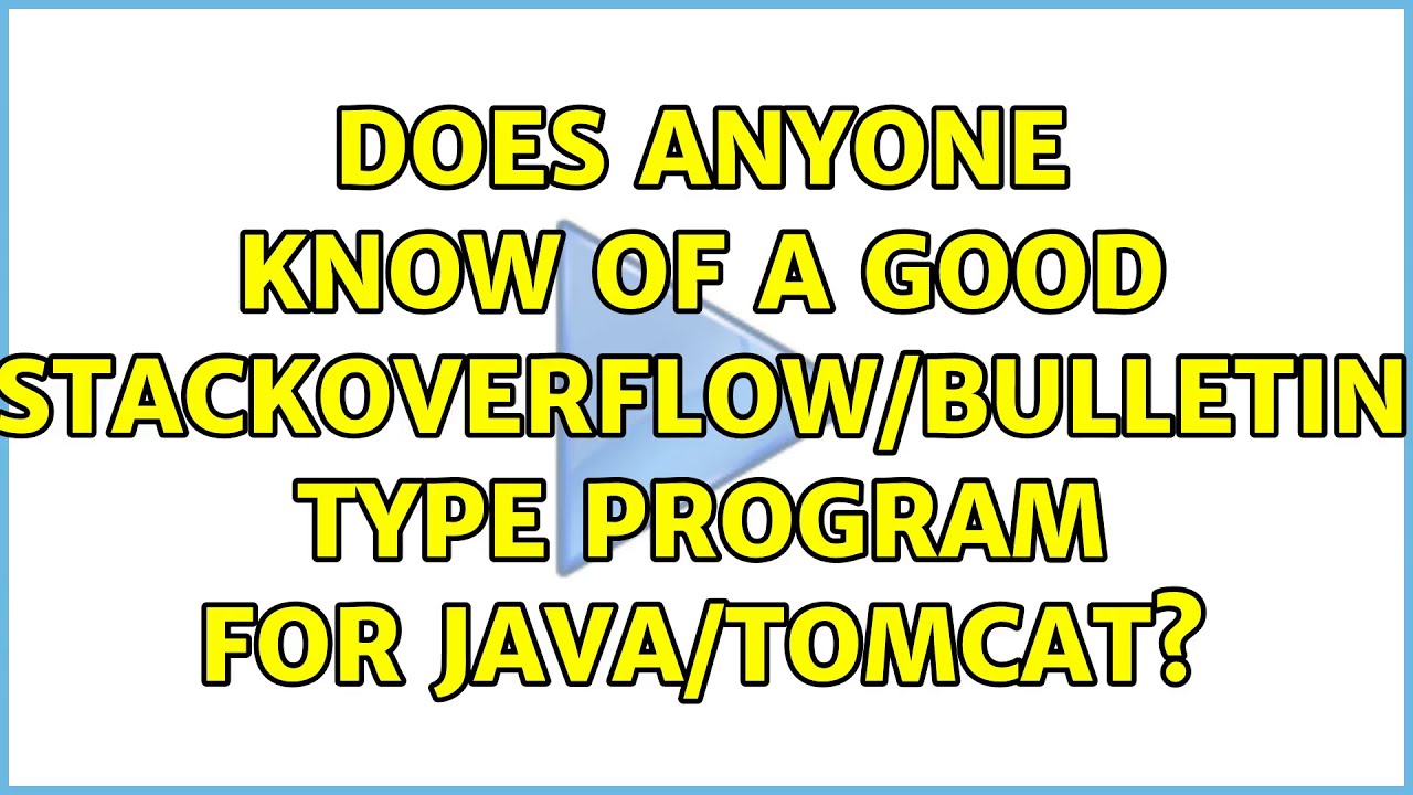 Does anyone know of a good StackOverflow/Bulletin type program for Java/Tomcat?