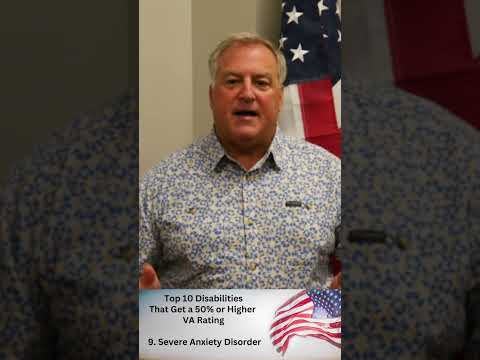 Top 10 Disabilities for a 50% VA Rating: Severe Anxiety Disorder