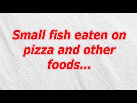 Small fish eaten on pizza and other foods (CodyCross Crossword Answer)