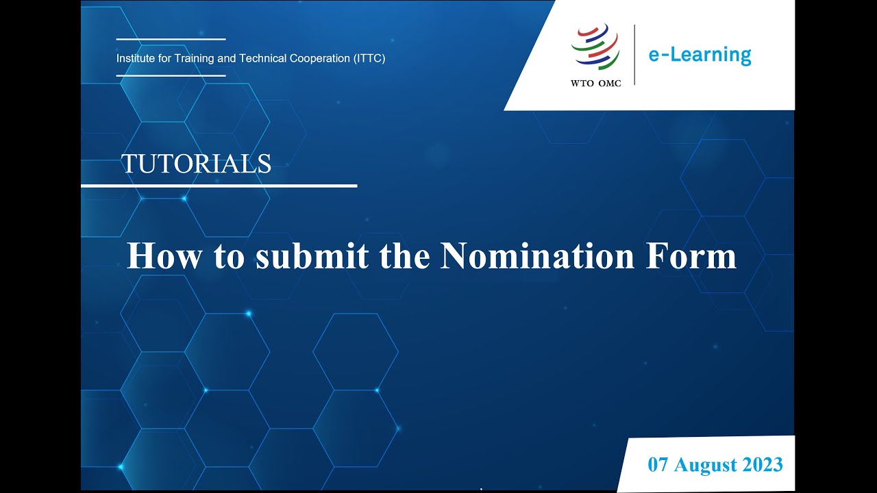 How to submit the Nomination form