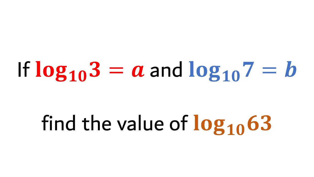 Logarithm | Likely Examination Questions | Maths Center