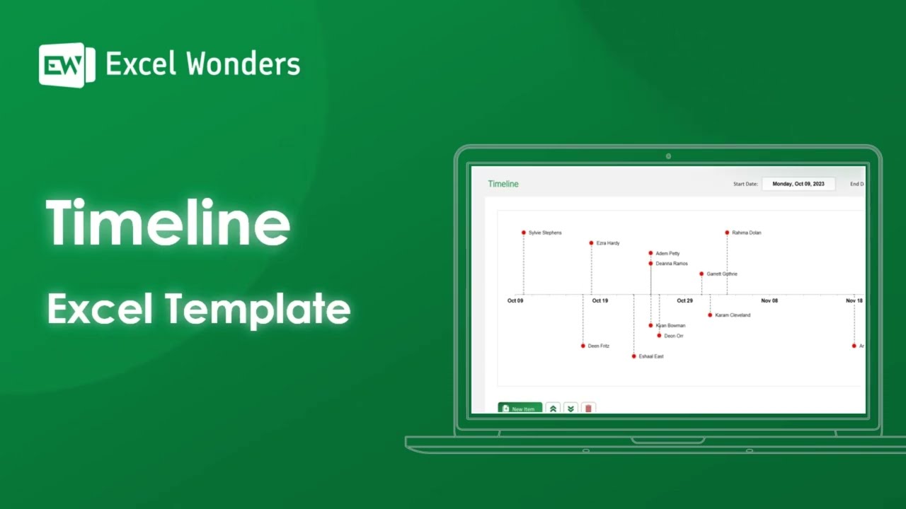 How to Create Stunning Timelines with Excel - Timeline Excel Template