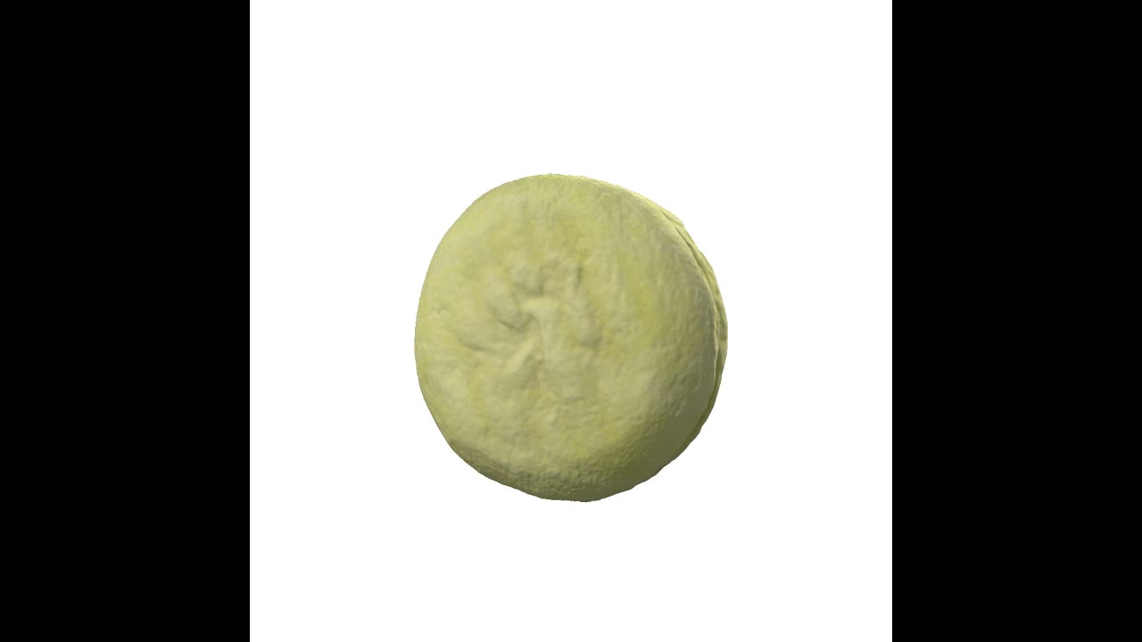 007 Donut plain bun 3D model with UV map