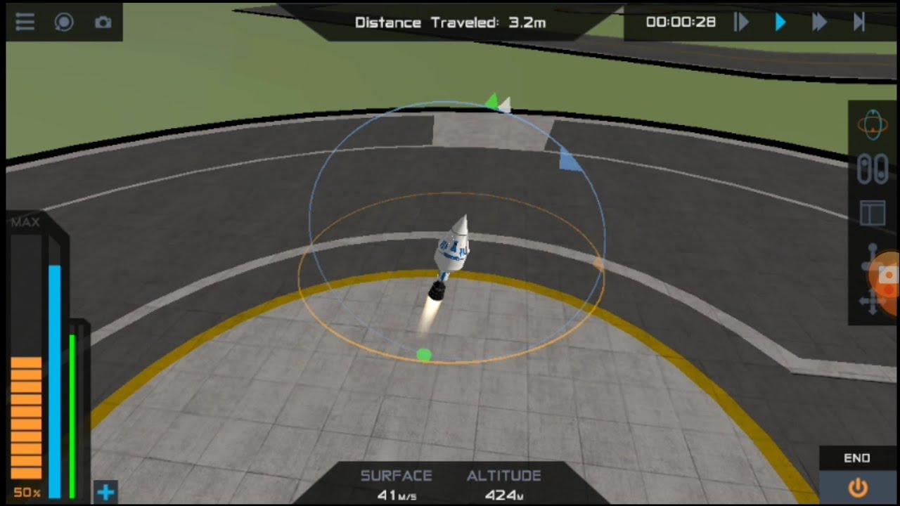 SimpleRockets 2- 8.Optimum Trajectory Flight Challenge