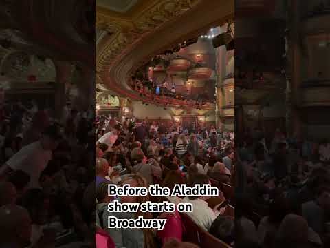 Before the Aladdin show starts on Broadway New York 2025 #aladdinbroadway #broadway