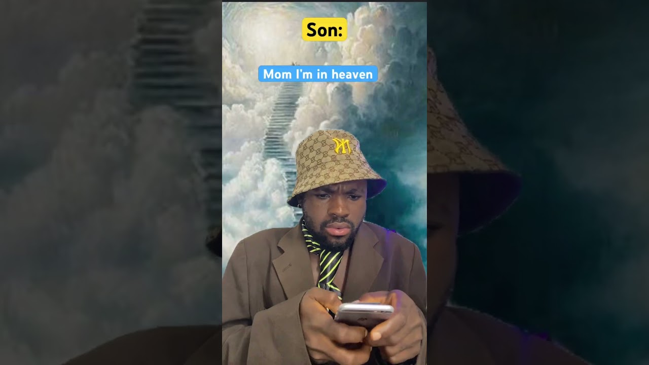 When your mom text you in heaven #text #mom #heaven #viral #fyp #comedyshorts #shorts