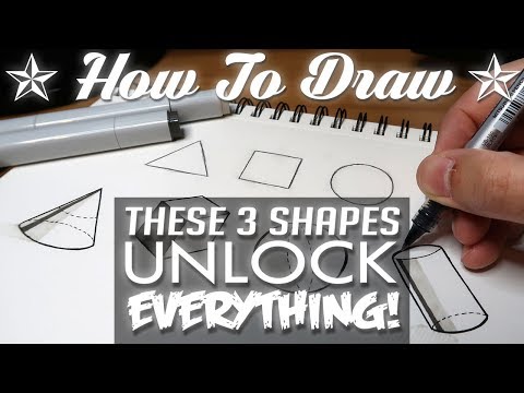 HOW TO DRAW - Basic Shapes UNLOCK EVERYTHING!