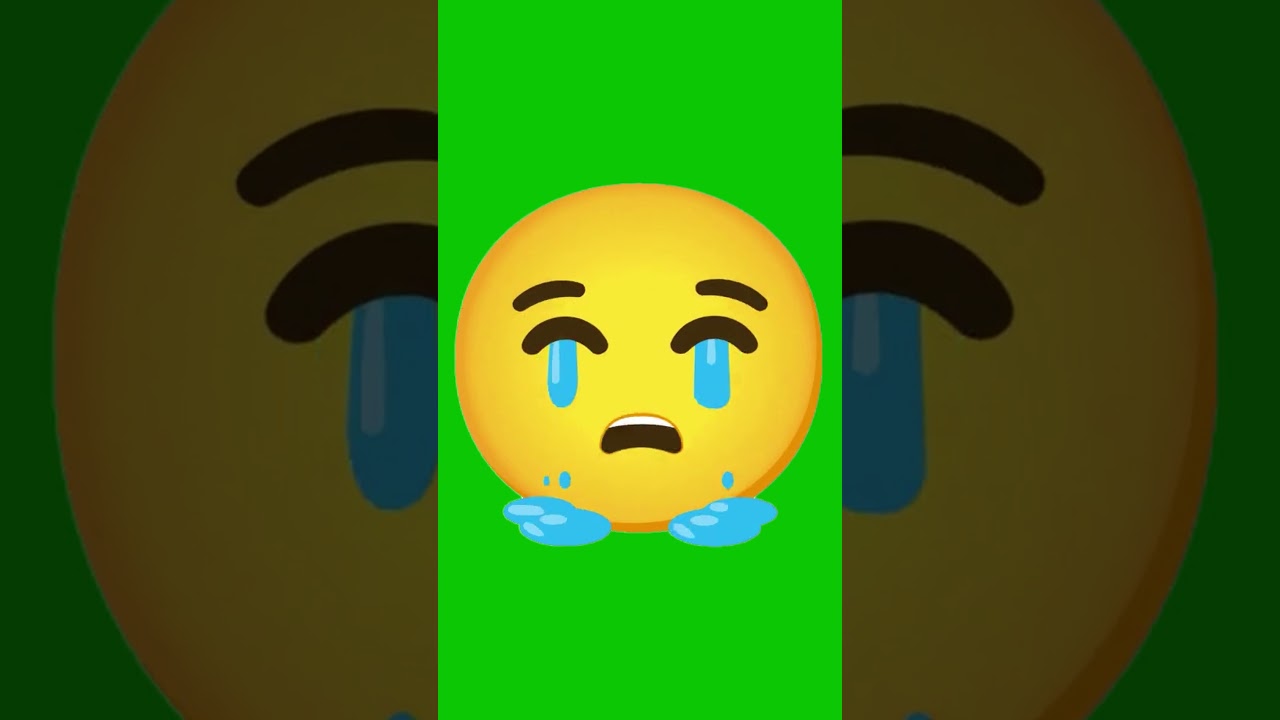 😭 Loudly Crying emoji Animation Green Screen || @vfxnoob
