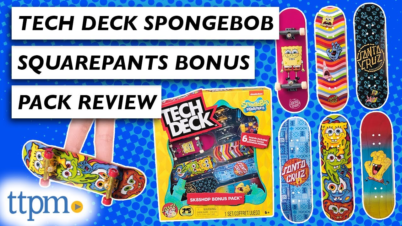 Go Skating with SpongeBob SquarePants Tech Deck Boards!