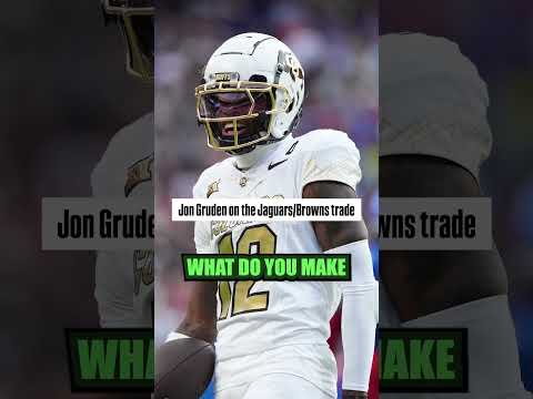Jon Gruden was shocked by the Jacksonville side of the trade @PardonMyTakePodcast