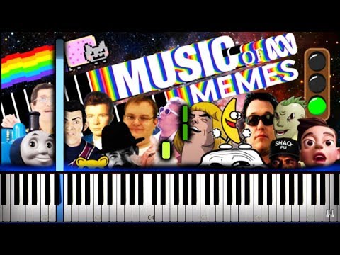 🤣 MEME MUSIC MEDLEY Piano Tutorial (Sheet Music + midi)