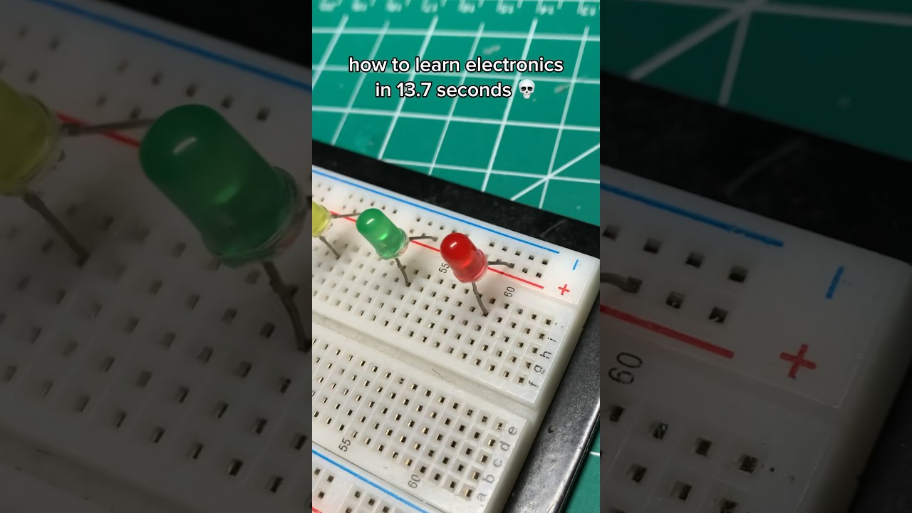 Learn electronics is less than 13.7 seconds 💀 #electronics #arduino #engineering
