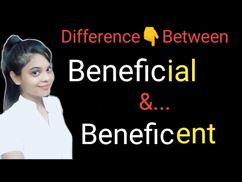 Beneficent👈First time सुना है ना❓Difference Between BENEFICIAL and BENEFICENT Meaning in hindi