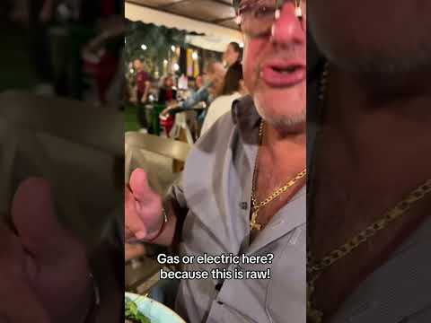 My Scottish father in law trying Italian steak for the first time!
