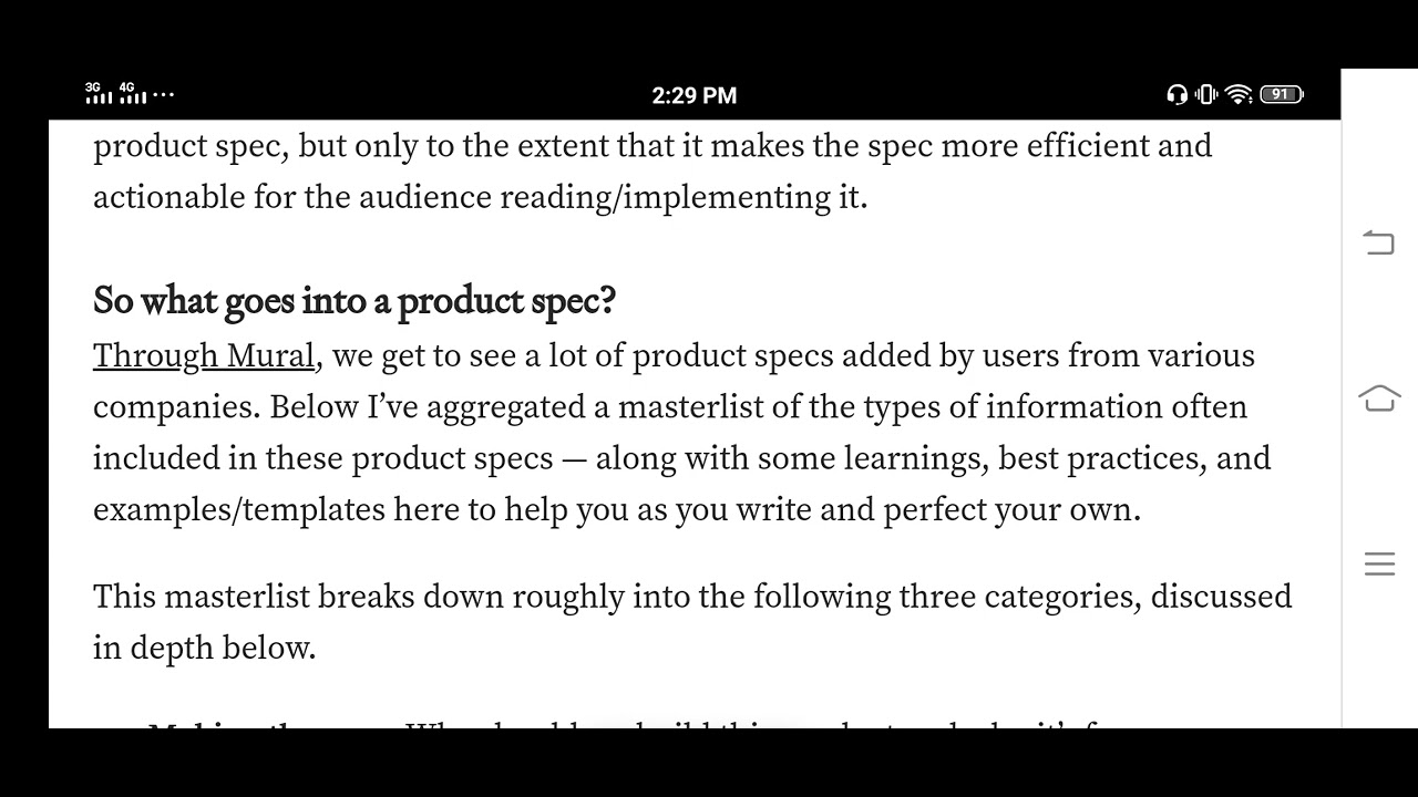 How to Write Great Product Specifications | Templates & Examples