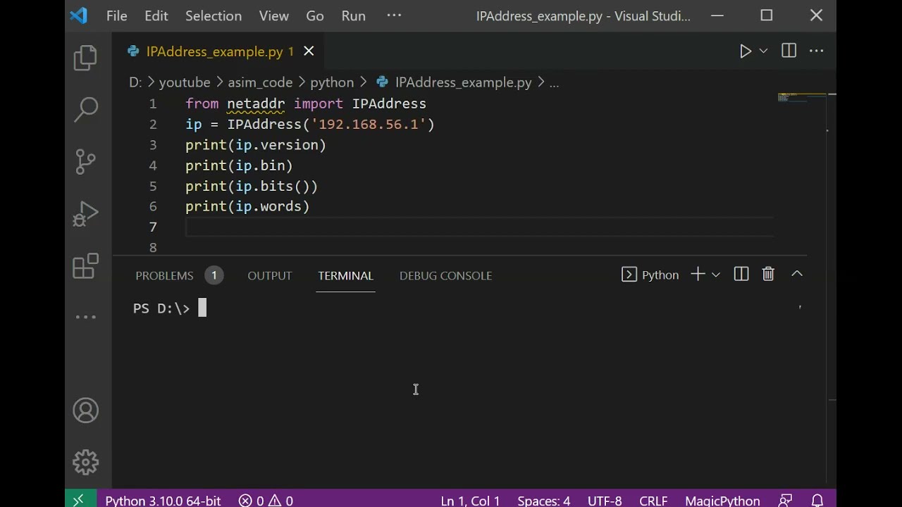 IPAddress from netaddr in Python