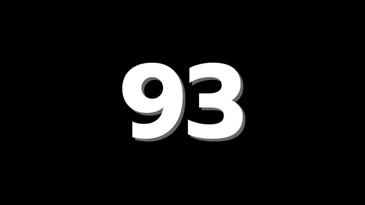 93 Second Countdown Timer With Sound Effect