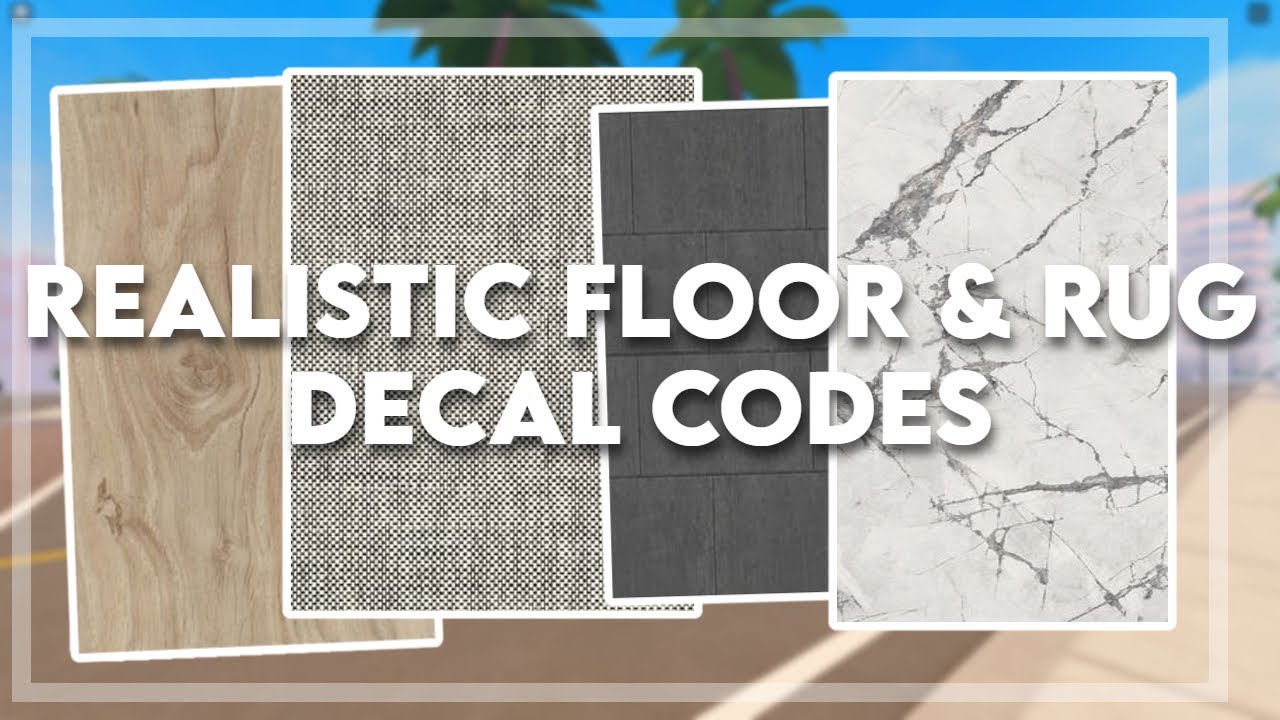 Realistic Rug & Flooring Decal Codes For Bloxburg & Berry Avenue | Roblox Video |