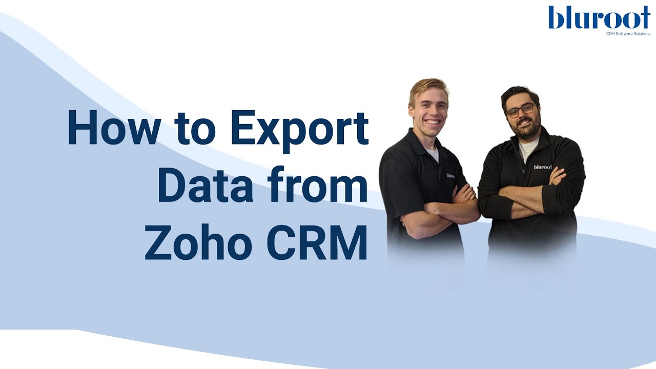 How to export data (Zoho CRM)